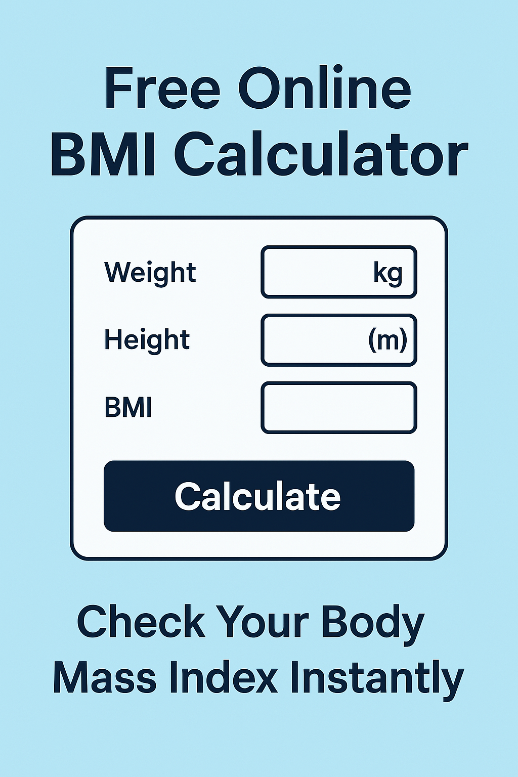BMI Calculator - Small Digital Tools | Your Hub for Digital Tools & Technical Know-How